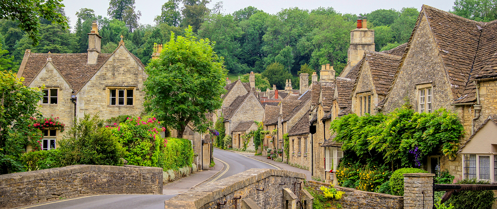 Old English Village Beautiful Day In An Old English Village Lacock